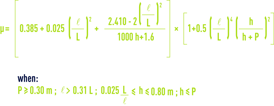 units of measurement in water treatment - weirs - Degremont®